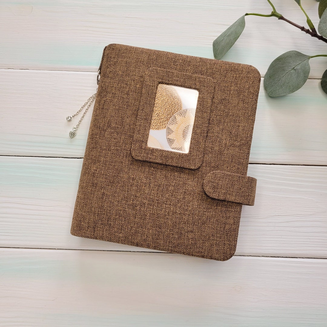 Personalized A6 Personal Planner Binder Cover - Custom Linen A6 ...