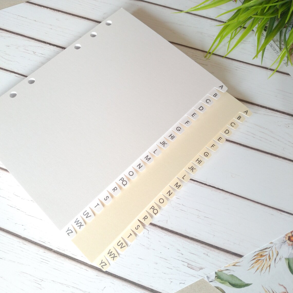 Alphabet dividers Personalized A-Z planner dividers | Etsy
