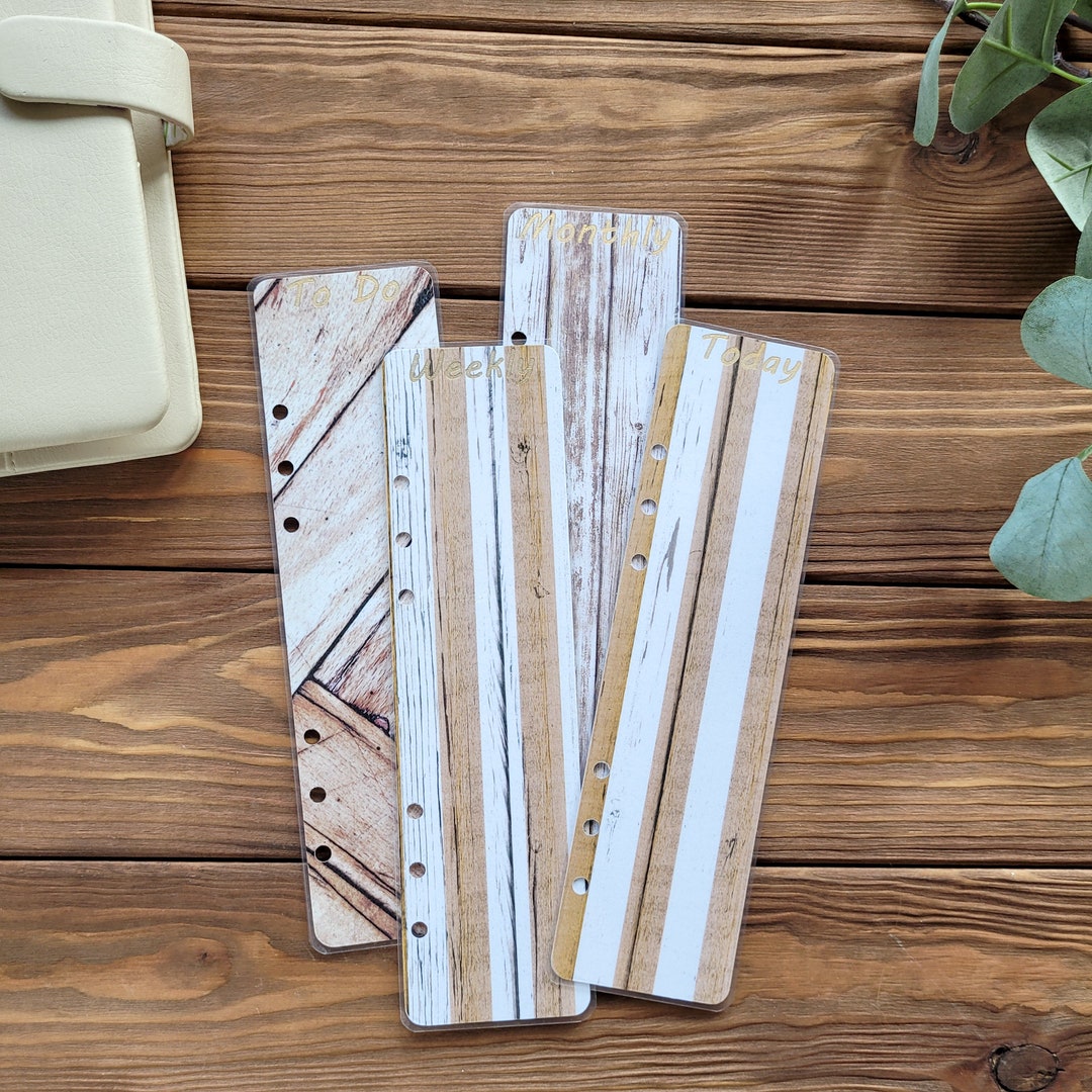Laminated Planner Bookmark for A5 Planners Set of 4 A5 - Etsy