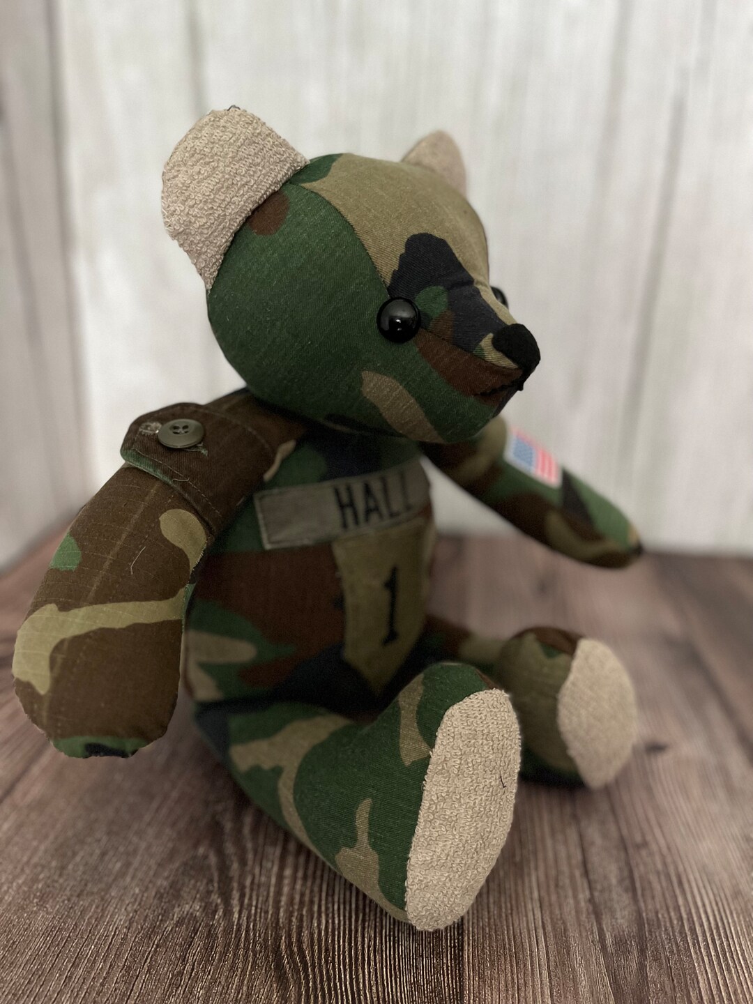 Military Memory Bear, Uniform Keepsake Bear - Etsy