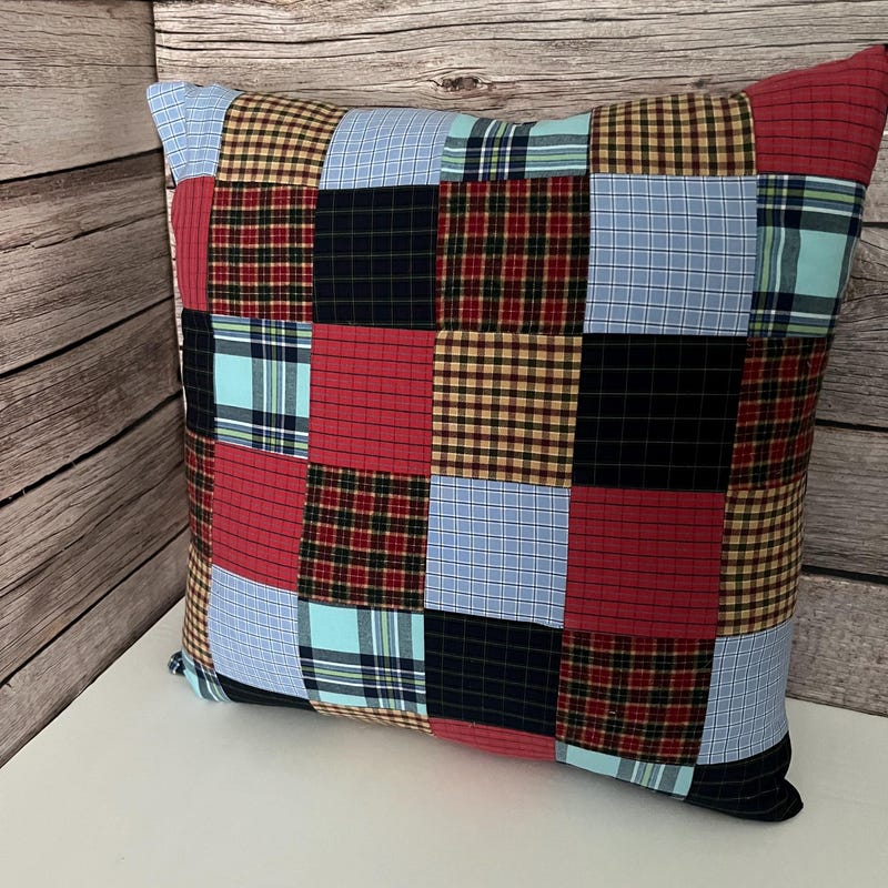 Patchwork Pillow - Etsy