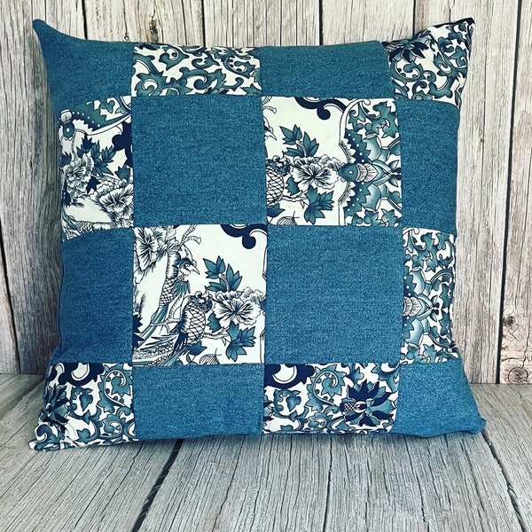 Patchwork Pillow - Etsy