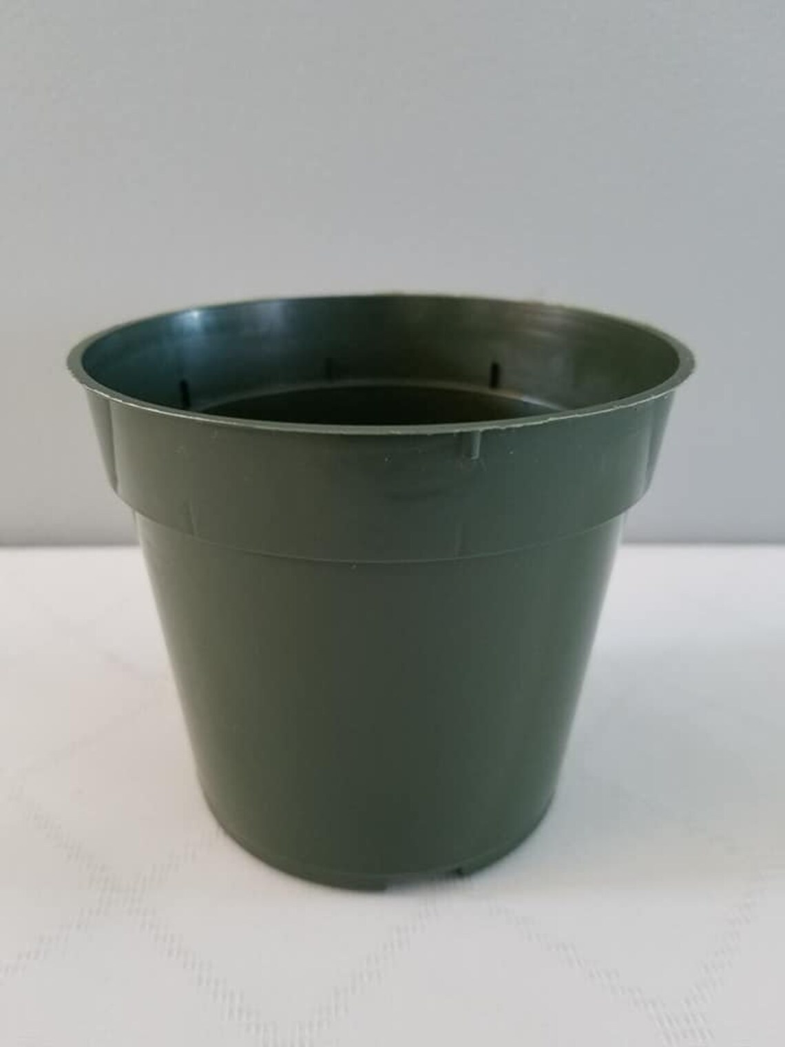 5.5" Green Round Pots / Plastic Plant Pot (QTY. 5) - Etsy