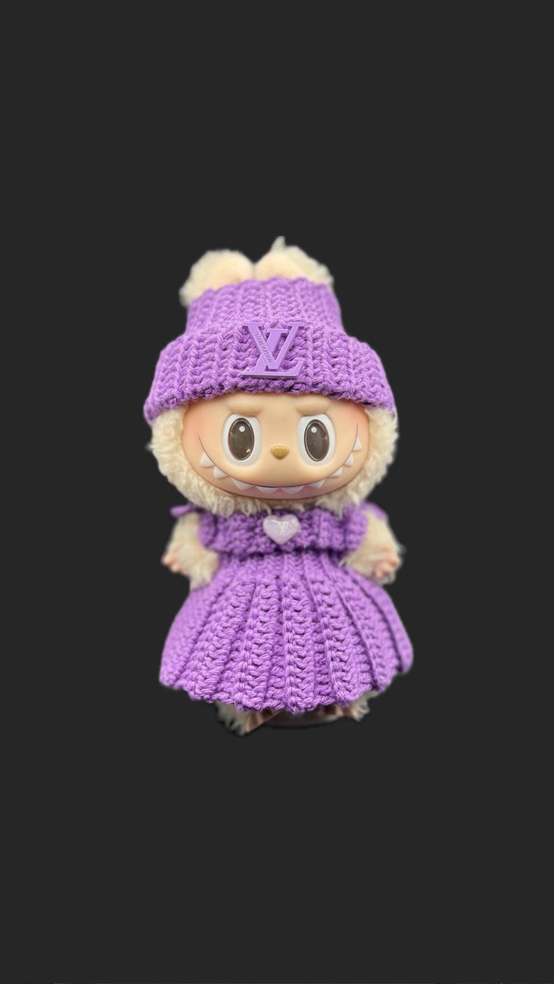 Handmade Crochet Outfit for Labubu | Labubu Crochet Dress | Labubu ...