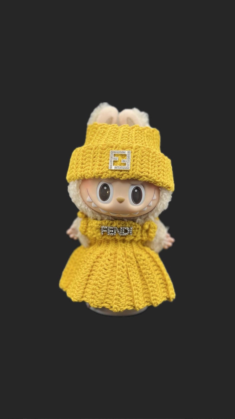 Handmade Crochet Outfit for Labubu | Labubu Crochet Dress | Labubu ...