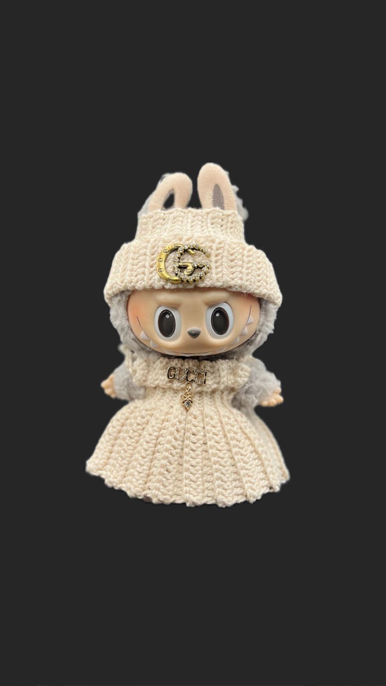 Handmade Crochet Outfit for Labubu | Labubu Crochet Dress | Labubu ...