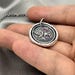 Hummingbird Ruby Gem Solid Silver Pendant Necklace: Handmade Intaglio ...