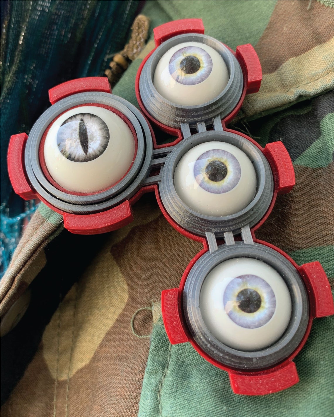 Snake_brooch_3d Printed & Hand Assembled_bjd Eyeballs - Etsy
