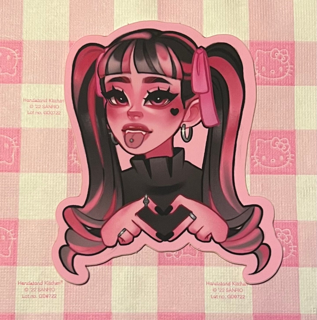 Draculaura Piercings Sticker - Etsy