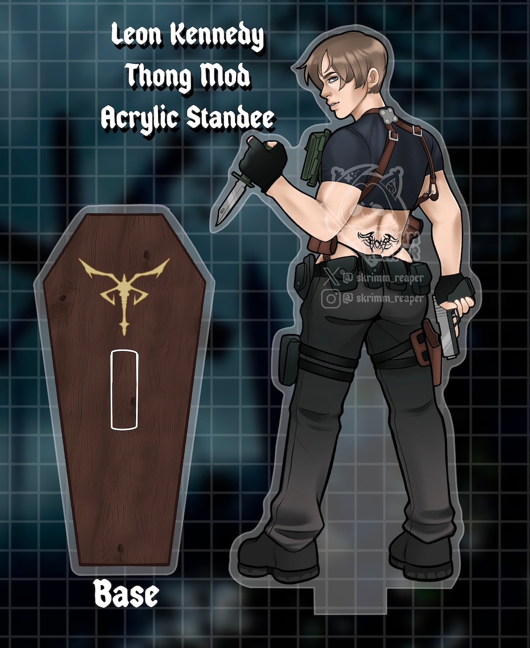 Leon Kennedy Thong Mod Acrylic Standee - Etsy