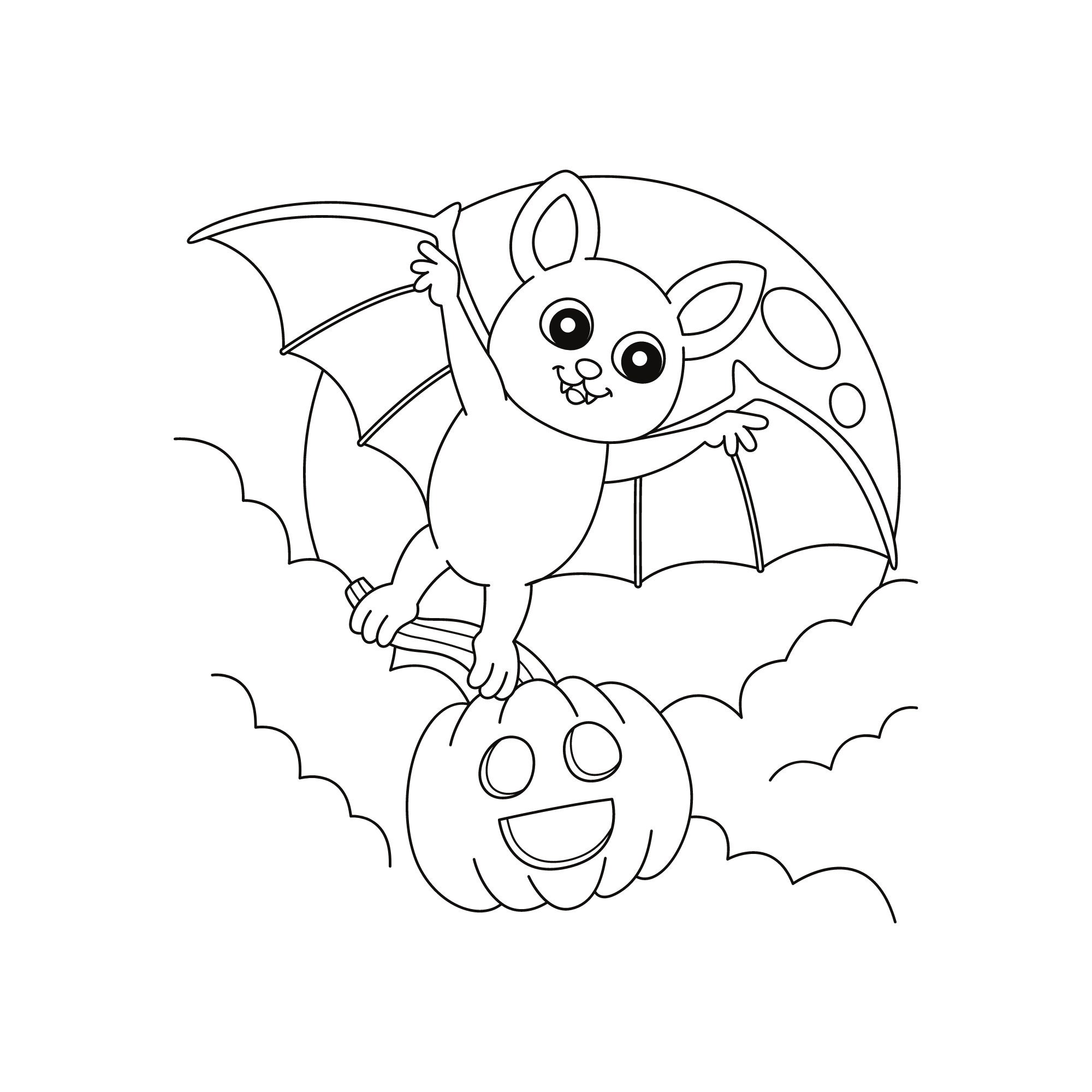 Halloween Coloring Book Printable PDF - Etsy