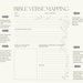 Printable Bible Study Verse Mapping Worksheet Tool, Bible Note Taking ...