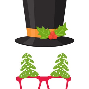 Printable Christmas Photo Booth Props - Christmas Party Props -xmas ...