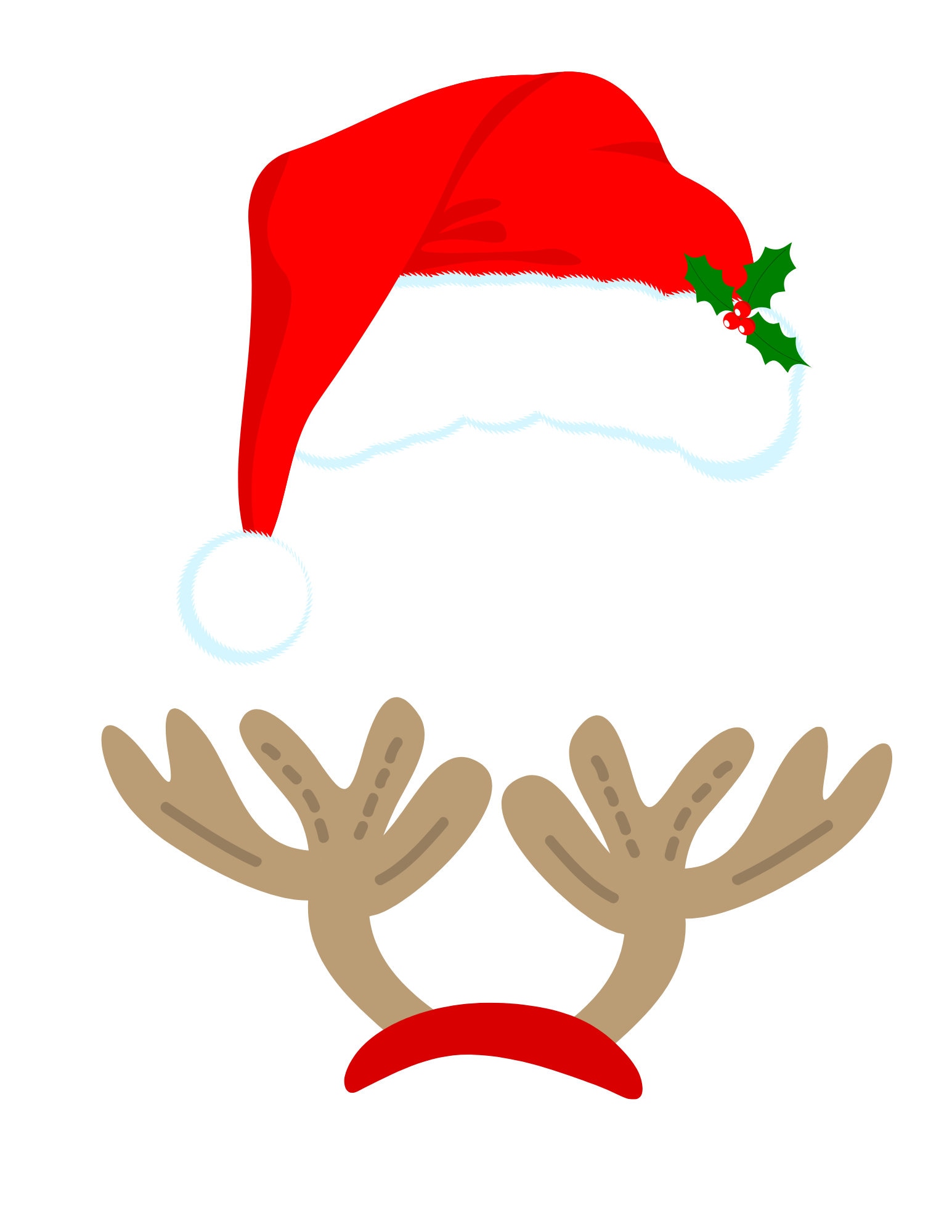 Printable Christmas Photo Booth Props - Christmas Party Props -xmas ...