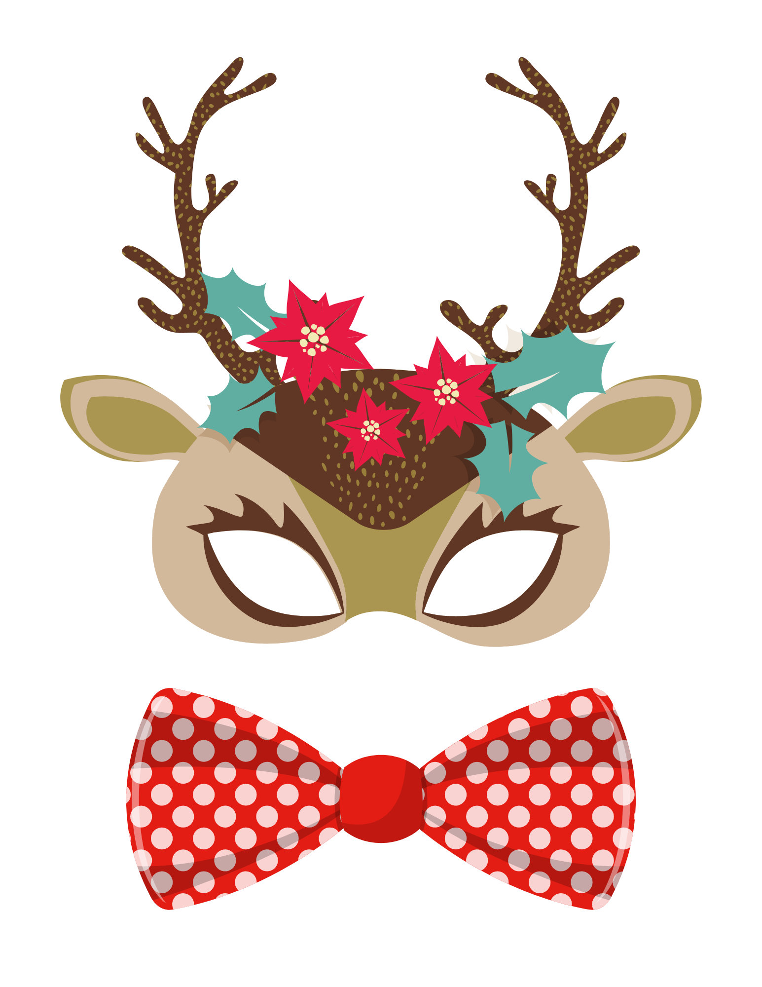 Printable Christmas Photo Booth Props - Christmas Party Props -xmas ...