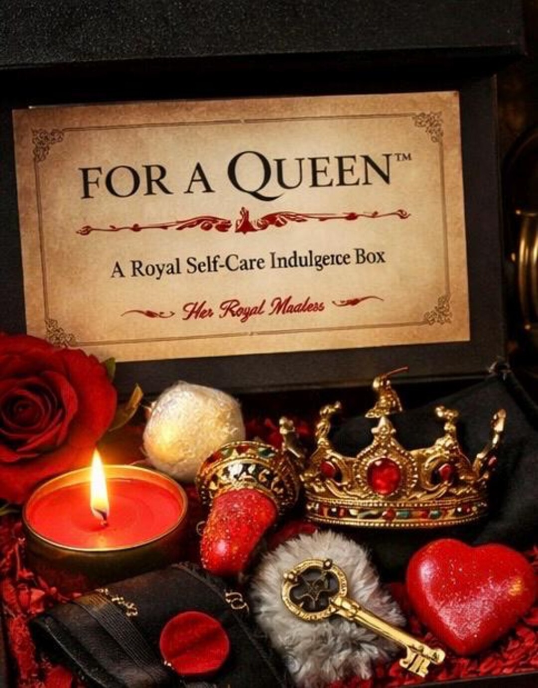 Dark Queen Self Care Box | Royal Pampering Mystery Box | Gothic Luxury ...