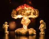 Nuclear Explosion Mushroom Cloud Lamp