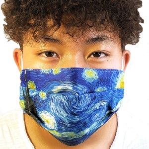 Face Mask-vincent Van Gogh Oil Painting Art Premium Quality - Etsy