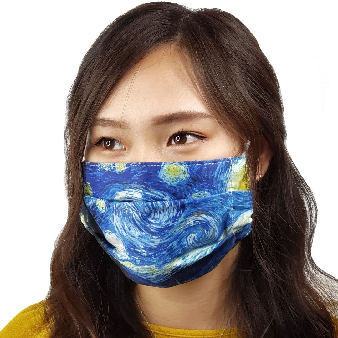 Face Mask-vincent Van Gogh Oil Painting Art Premium Quality - Etsy