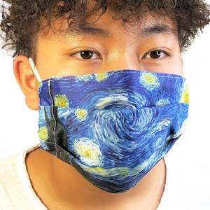 Face Mask-vincent Van Gogh Oil Painting Art Premium Quality - Etsy