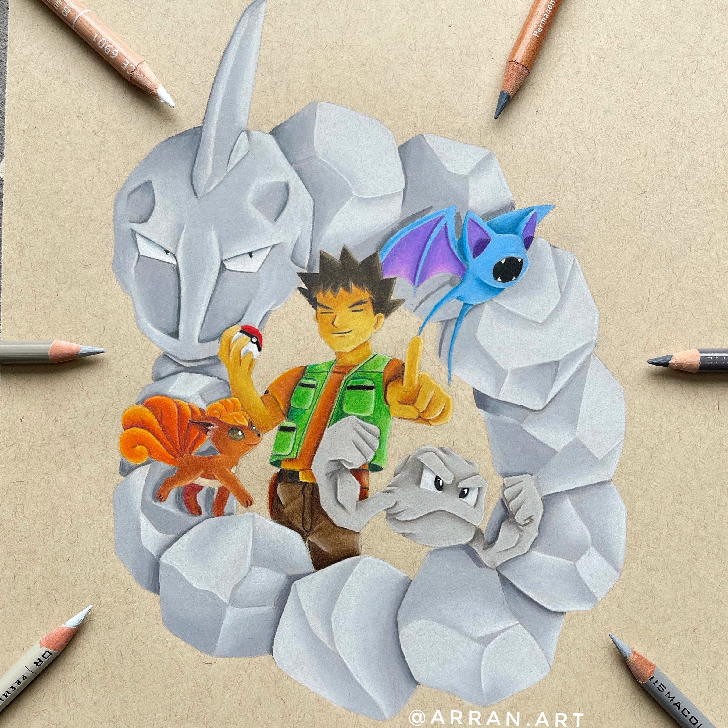 How To Draw Brock Pokemon