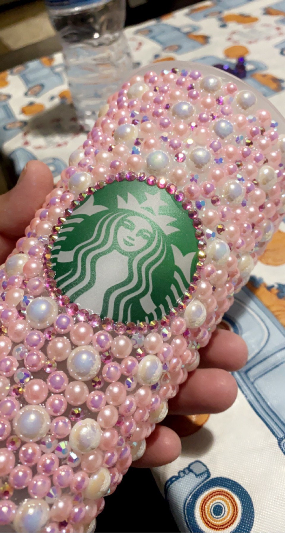 Light Pink Pearl Desing Bling Top Available Starbucks Cup - Etsy