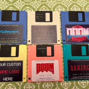 Custom Video Game Floppy Disk Prop - Etsy