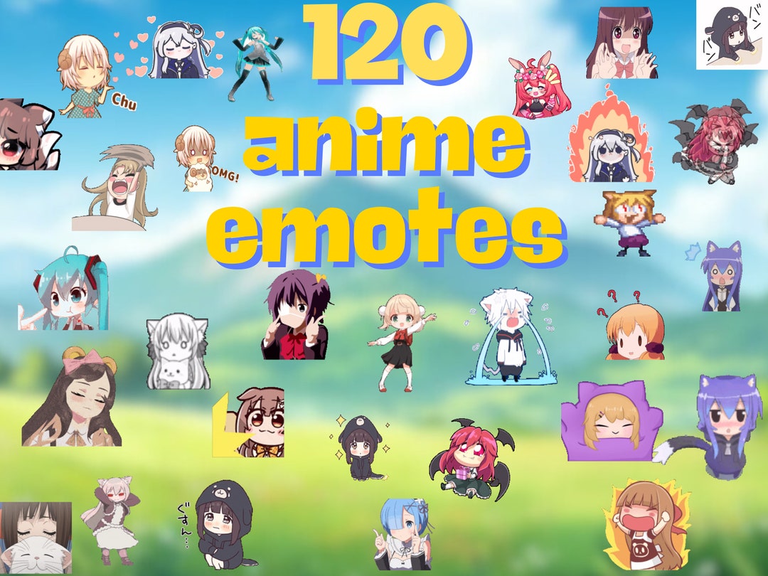 120 Anime Meme Animated Emote Pack for Youtube, Twitch, Discord, Tiktok ...