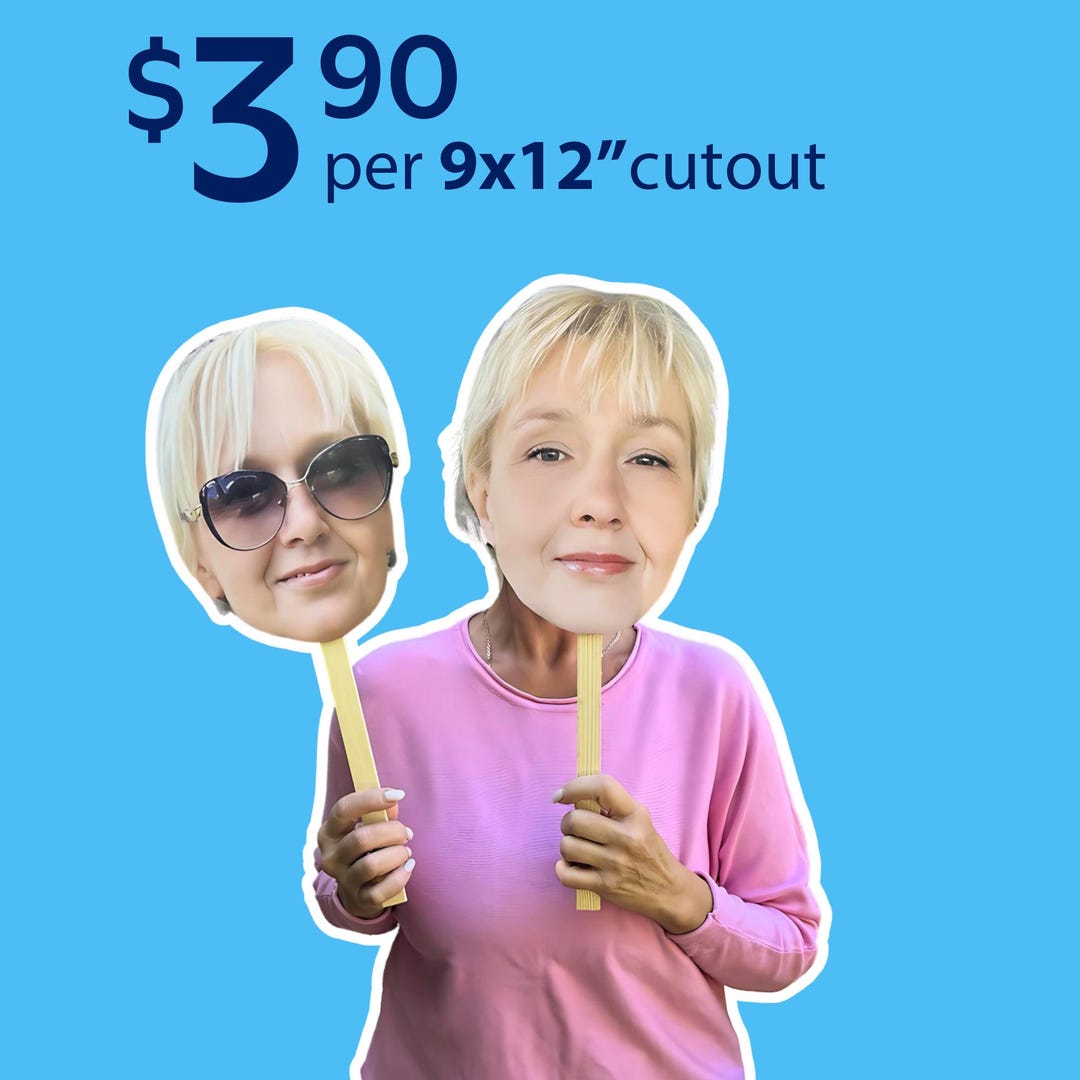 Fathead, Bachelorette Party, Custom Heads on a Stick, Face on a Stick ...