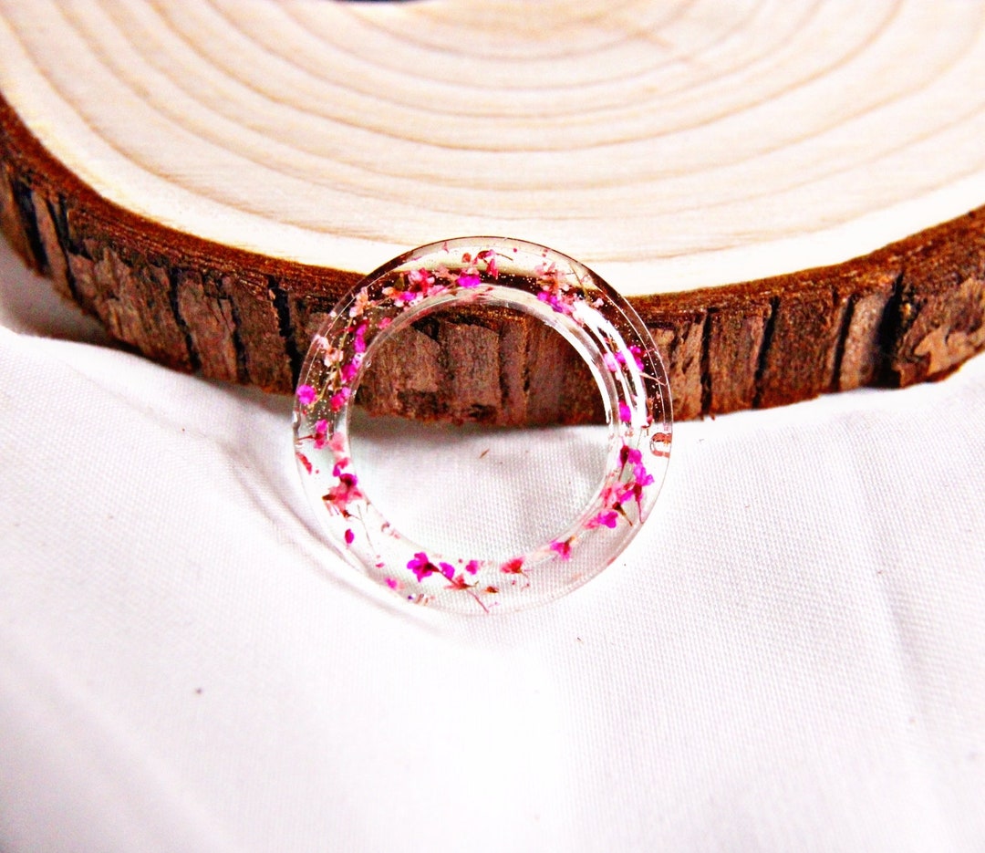 Resin Flower Ring Cherry Blossoms - Etsy