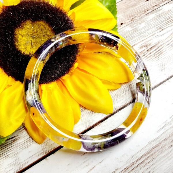 Flower Bangle - Etsy