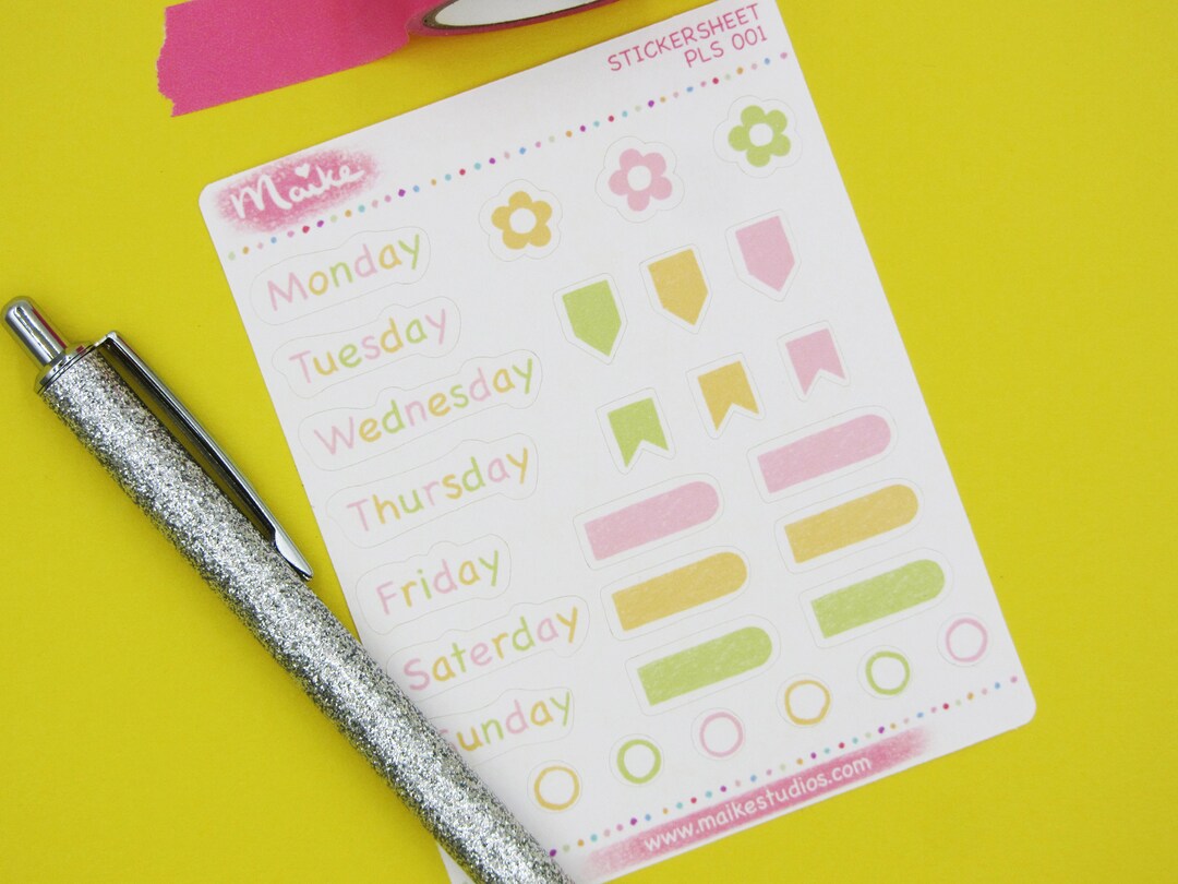 Sticker Blatt Sticker Kawaii Sticker Blatt süße Aufkleber Kawaii ...