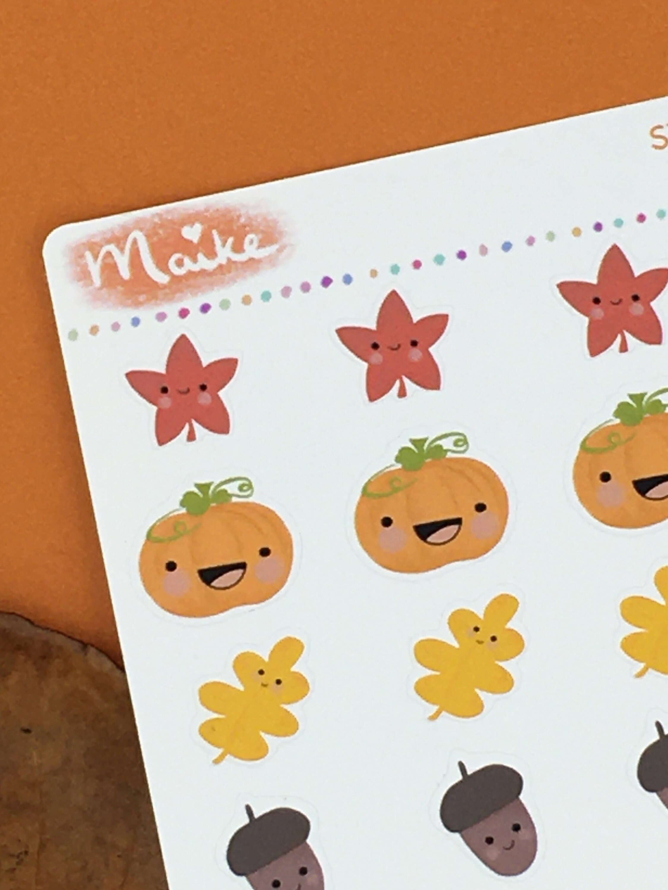 Autumn Planner Stickers Fall Planner Stickers Planner Stickers Kawaii ...