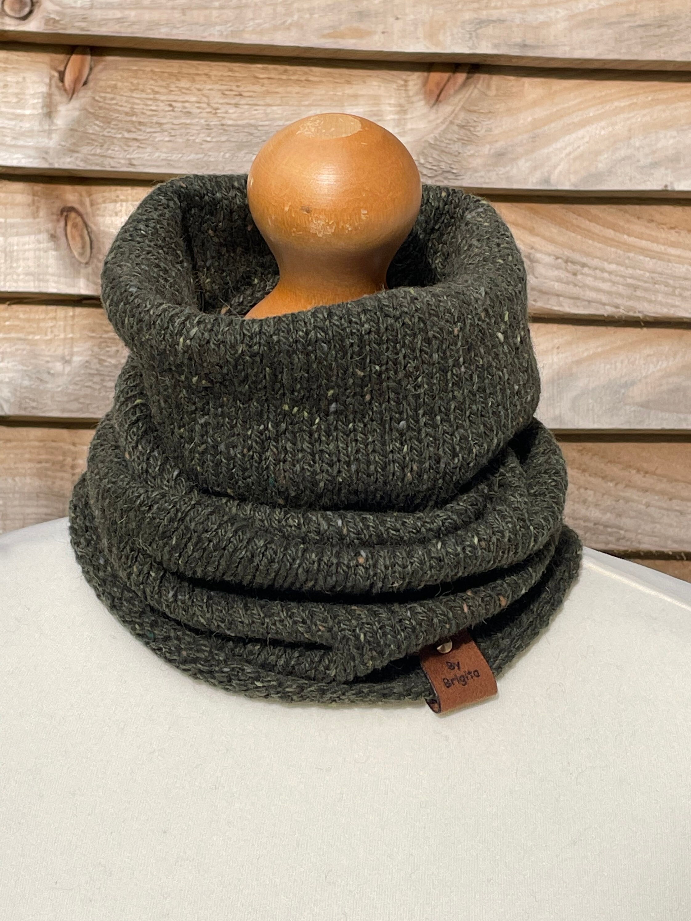 Soft Tweed Wool and Alpaca Knitted Snood - Etsy UK