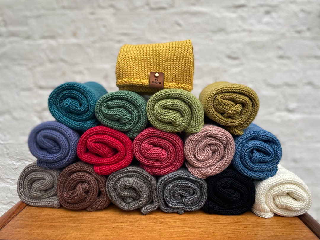 Merino Wool Knitted Snood, Hand Knit - Etsy UK