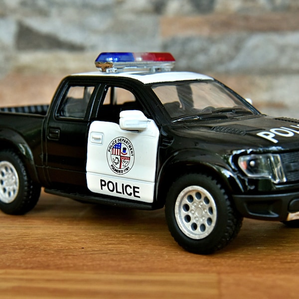 Metal Police Car Model - Etsy