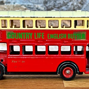 1932 AEC Regent Double Decker Bus, Vintage Diecast Bus, Model Metal Bus ...
