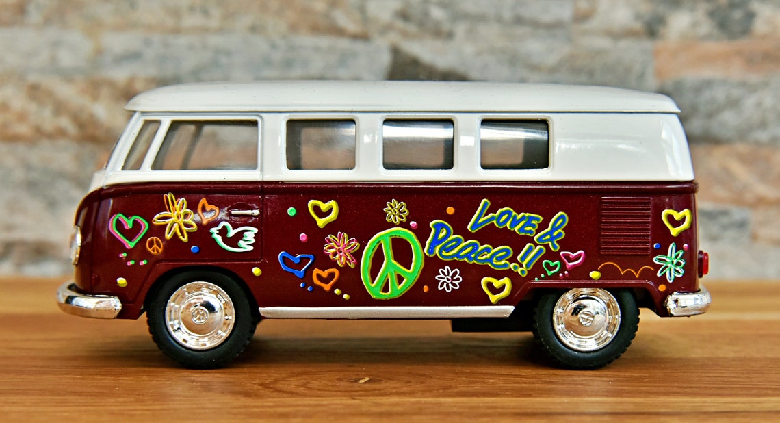 Volkswagen Classical Bus 1962, 1/32 Diecast Car, 1/32 Scale Model Car ...