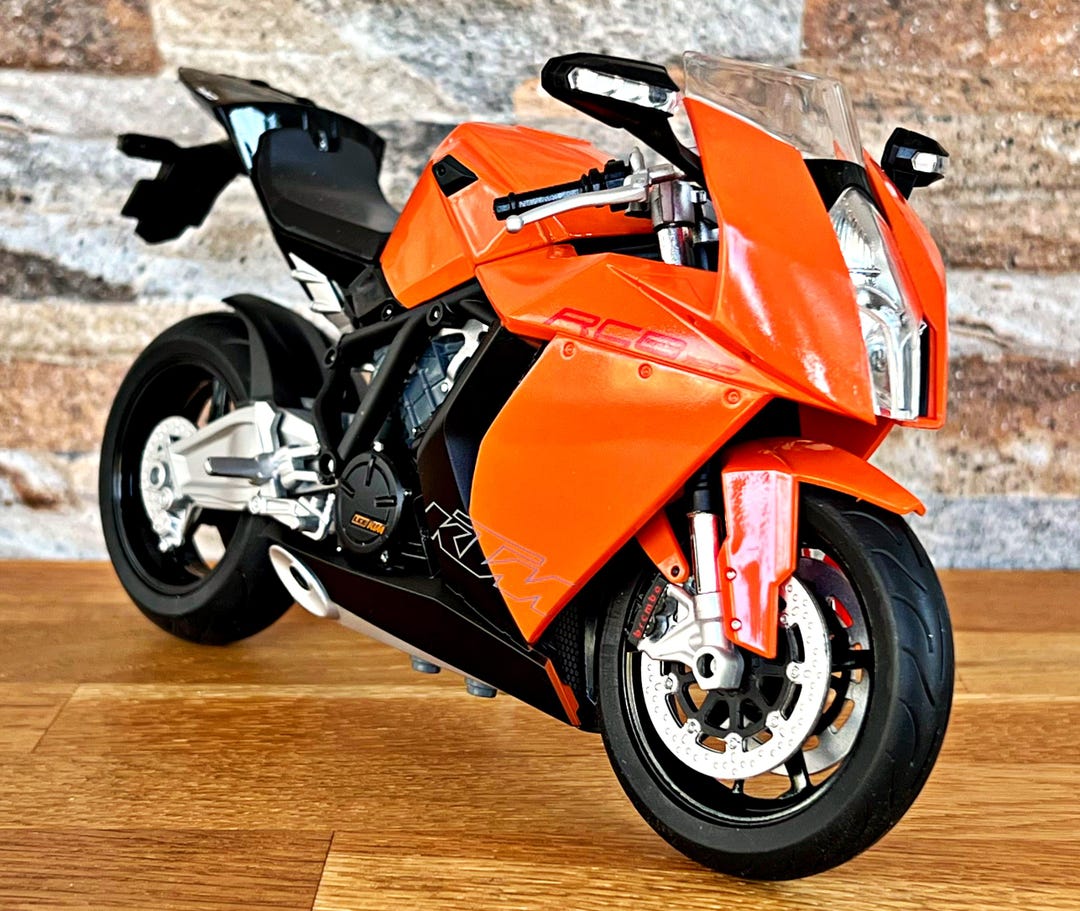 KTM 1190 RC8, Model Motorcycle, Scale 1/10 Diecast Motorcycle, 1/10 Die ...