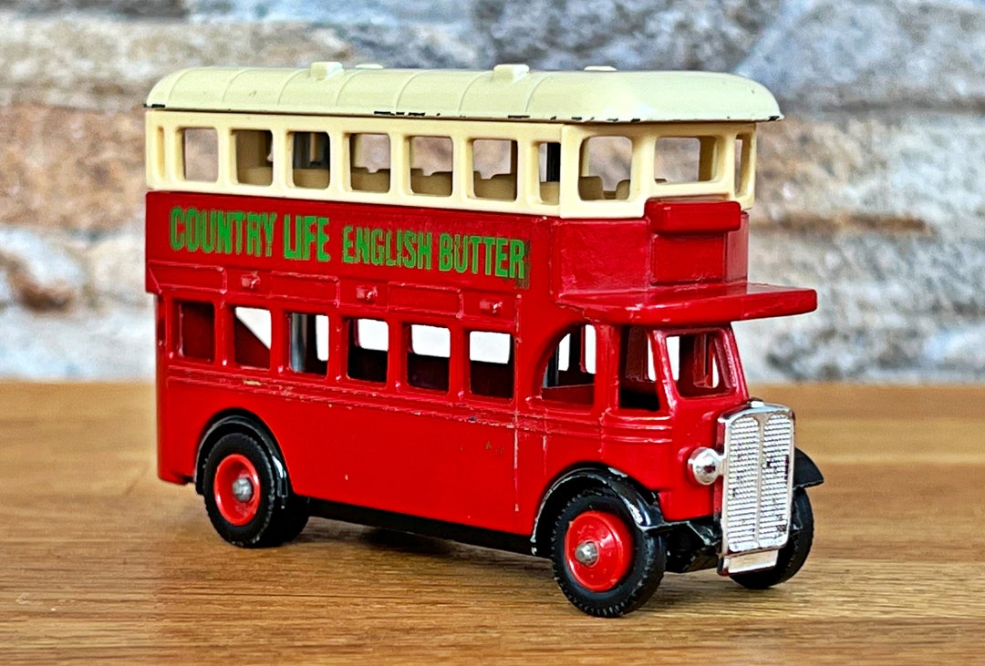 1932 AEC Regent Double Decker Bus, Vintage Diecast Bus, Model Metal Bus ...