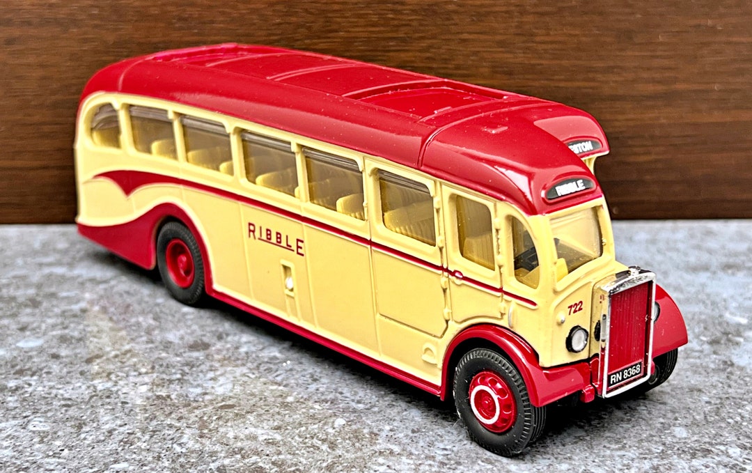 Leyland Tiger-ribble, Vintage Diecast Bus, Model Metal Bus, Old Classic ...