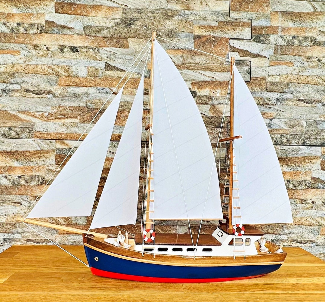 Handmade Wooden Sailboat Models, Model Large Sailboat, Sail Boat Model ...