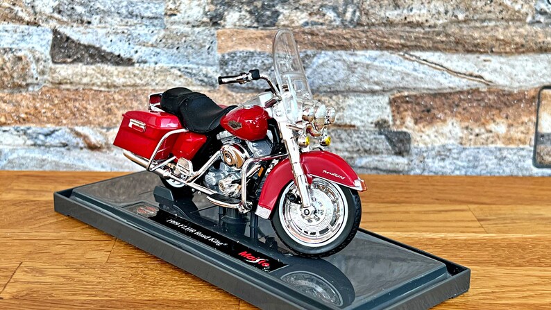 Harley Davidson 1999 FLHR Road King, Diecast Motorcycle, Scale 1/18 ...