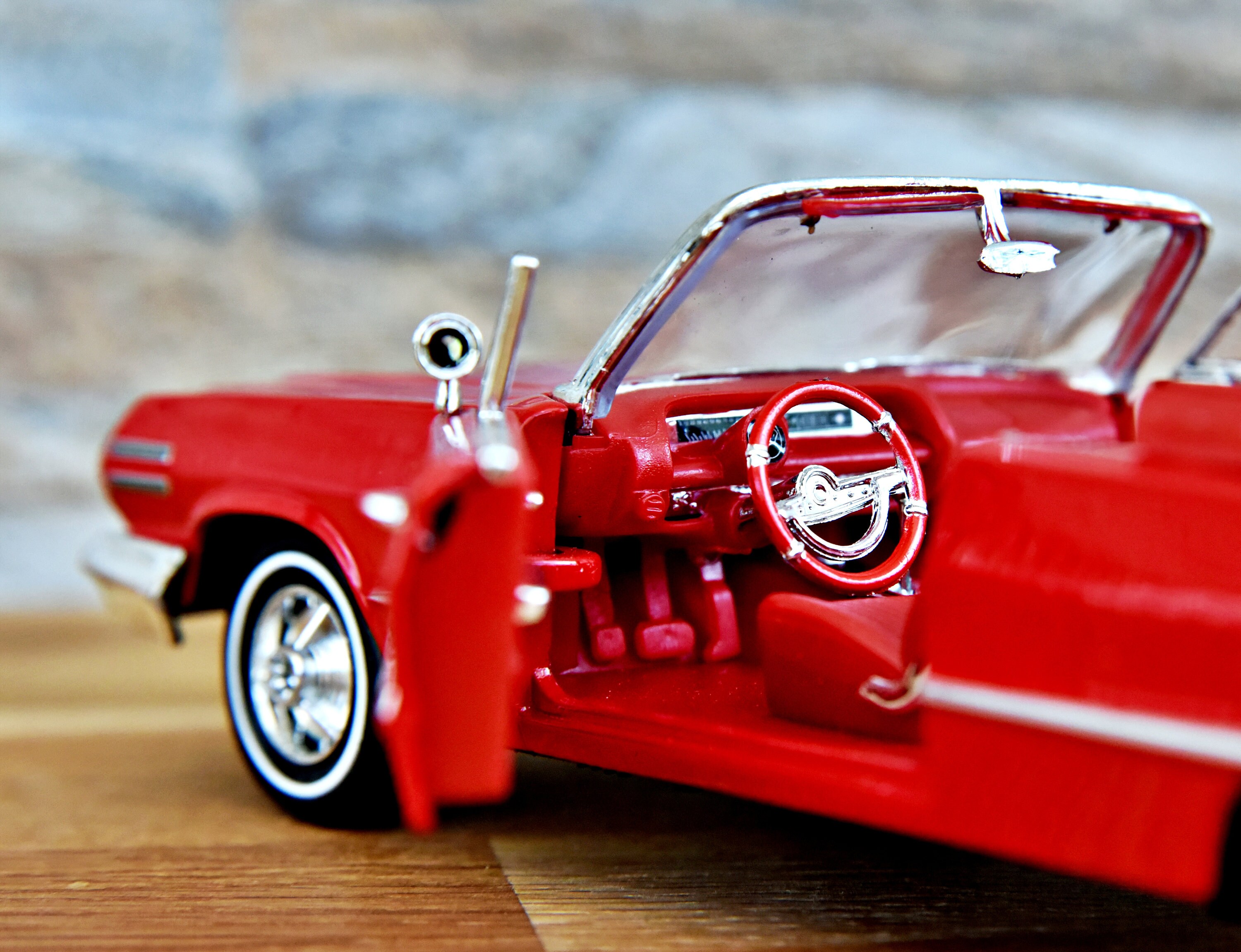 Chevrolet Impala 1963, 1/24 Diecast Car, 1/24 Scale Model Car, Vintage ...