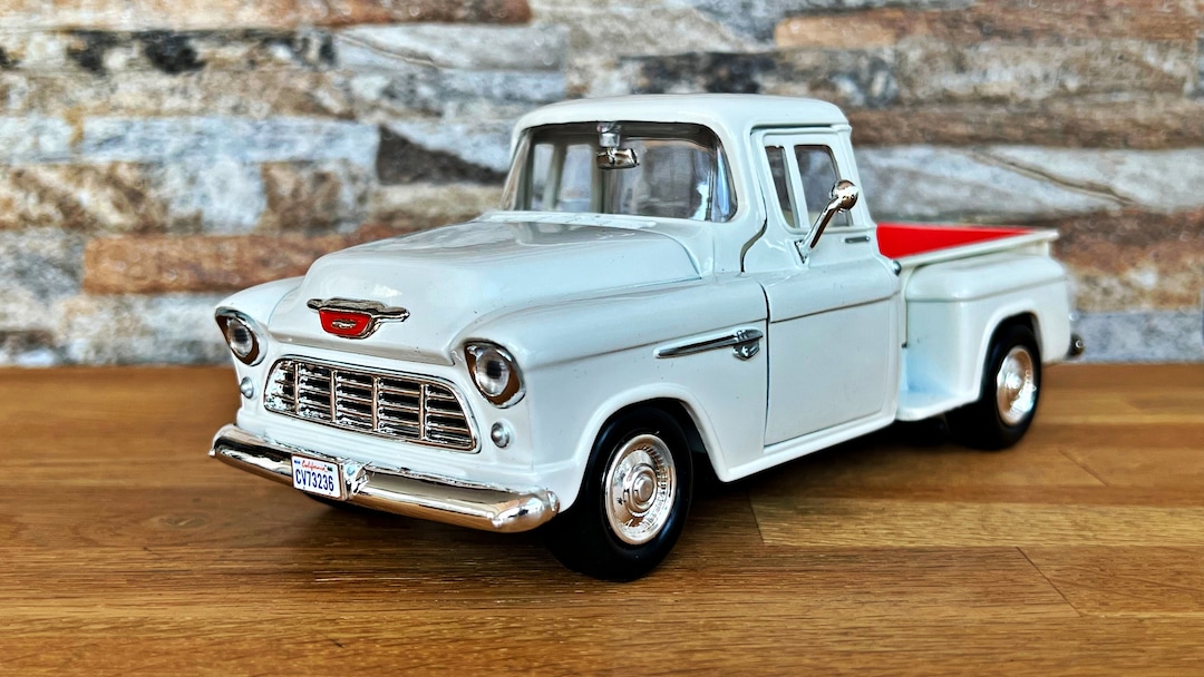 1955 Chevy 5100 Stepside Model Pickup Model Truck 1/24 Diecast Truck 1/ ...