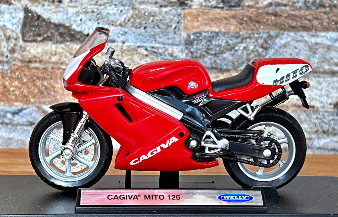 CAGIVA Mito 125, Scale 1/18 Diecast Model Motorcycle, 1/18 Die Cast ...