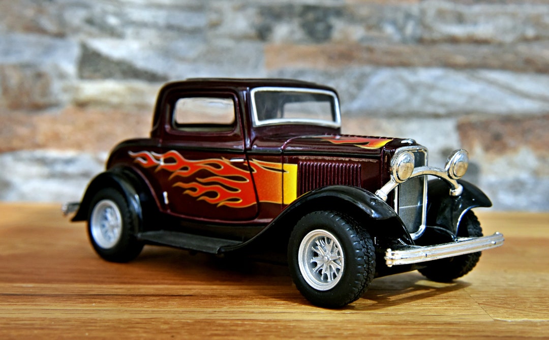 Ford 3 Window Coupe 1932 | Vintage Model Car | 1/34 Diecast Car | 1:34 ...
