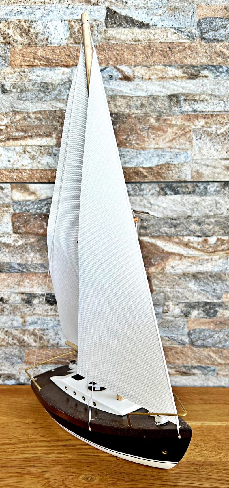 Handmade Wooden Ship, Model Sailing Boat, Sailboat Model, Wooden Boat ...