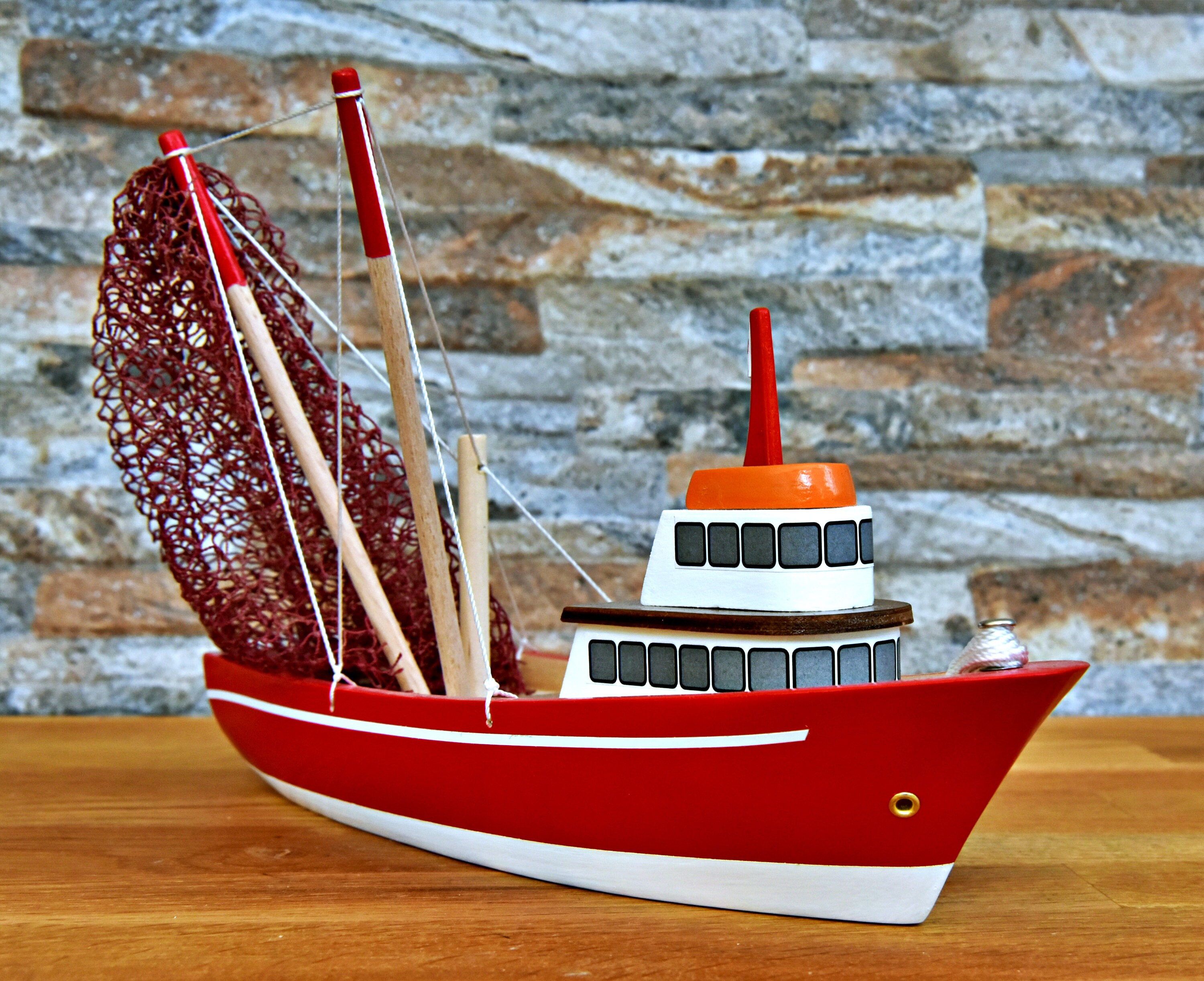 Handmade Wooden Ship Model Fishing Boat Model Ship Wooden - Etsy