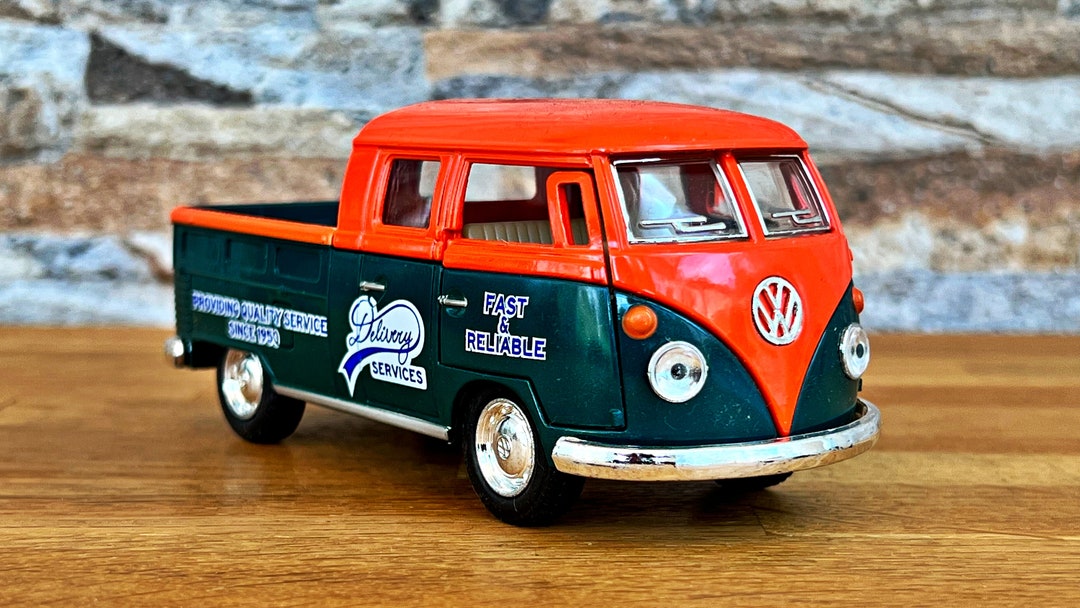 Volkswagen Bus Double Cab Pickup 1963 | Diecast Car | 1/34 Scale Model ...
